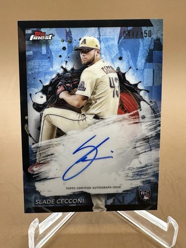 2024 Topps Finest - Finest Autographs Slade Cecconi #FA-SCE Sky Blue ...