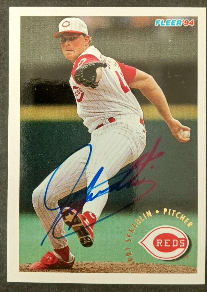1994 Fleer SIGNED: Jerry Spradlin, REDS #430 | eBay