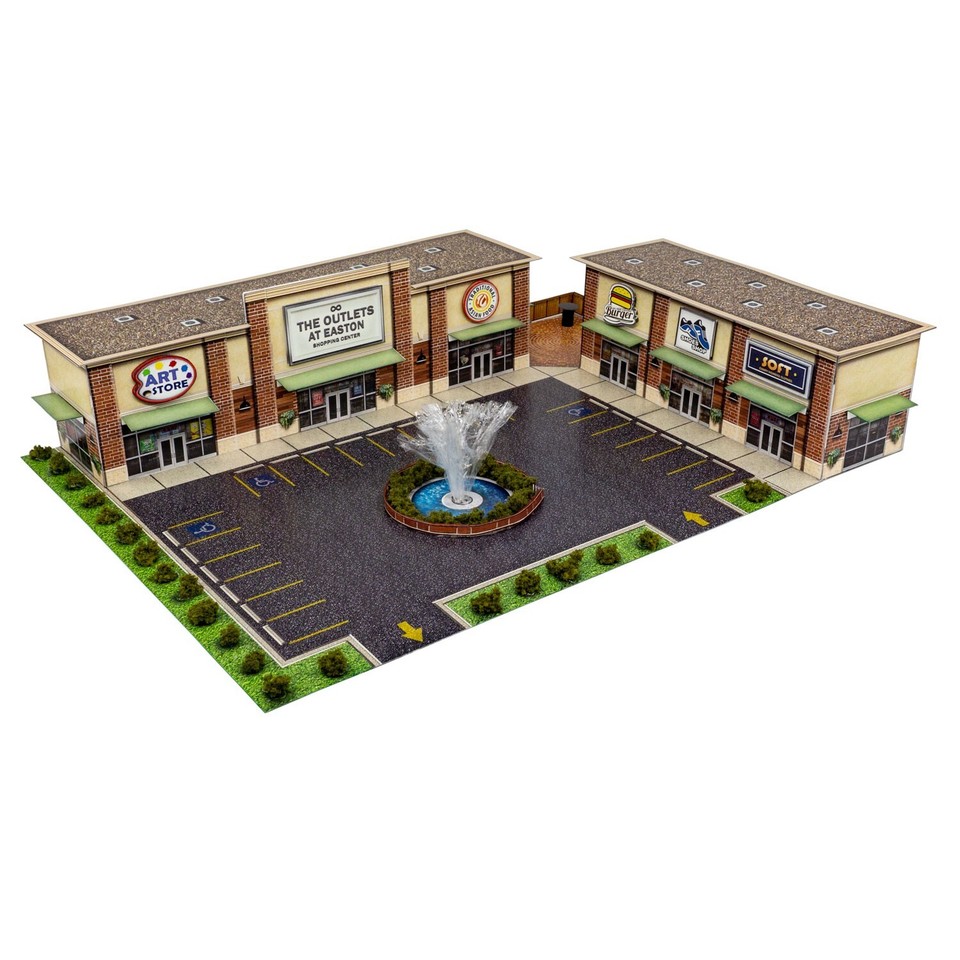 Z Scale Building Kit 1/220 Scale Outlet Mall Model Kit, Fits Micro ...