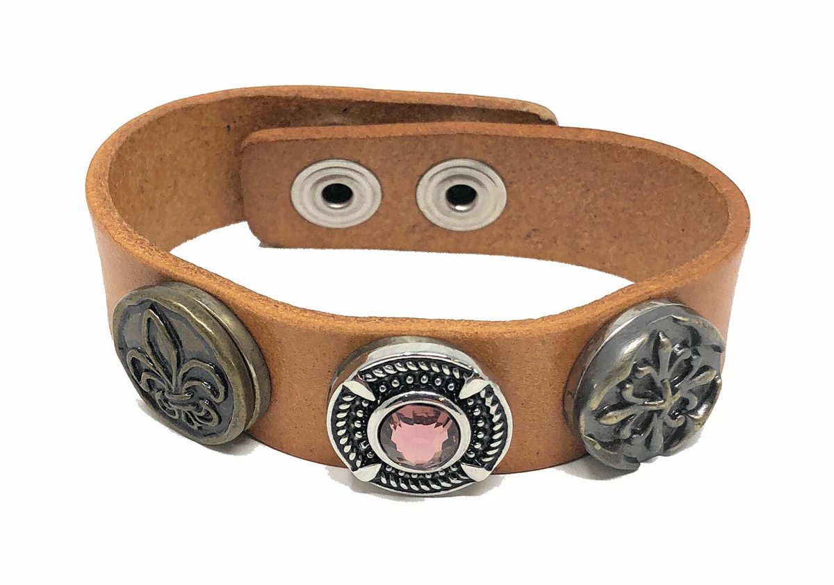 Leather Bracelets With Snaps