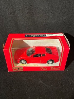 Maisto Trophy Red Ferrari The Best Diecast Car Unopened Damaged Box | eBay