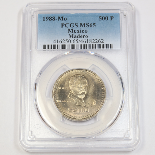 1988 Mo PCGS MS65 | MEXICO - Madero 500 Peso Coin #42975A | eBay