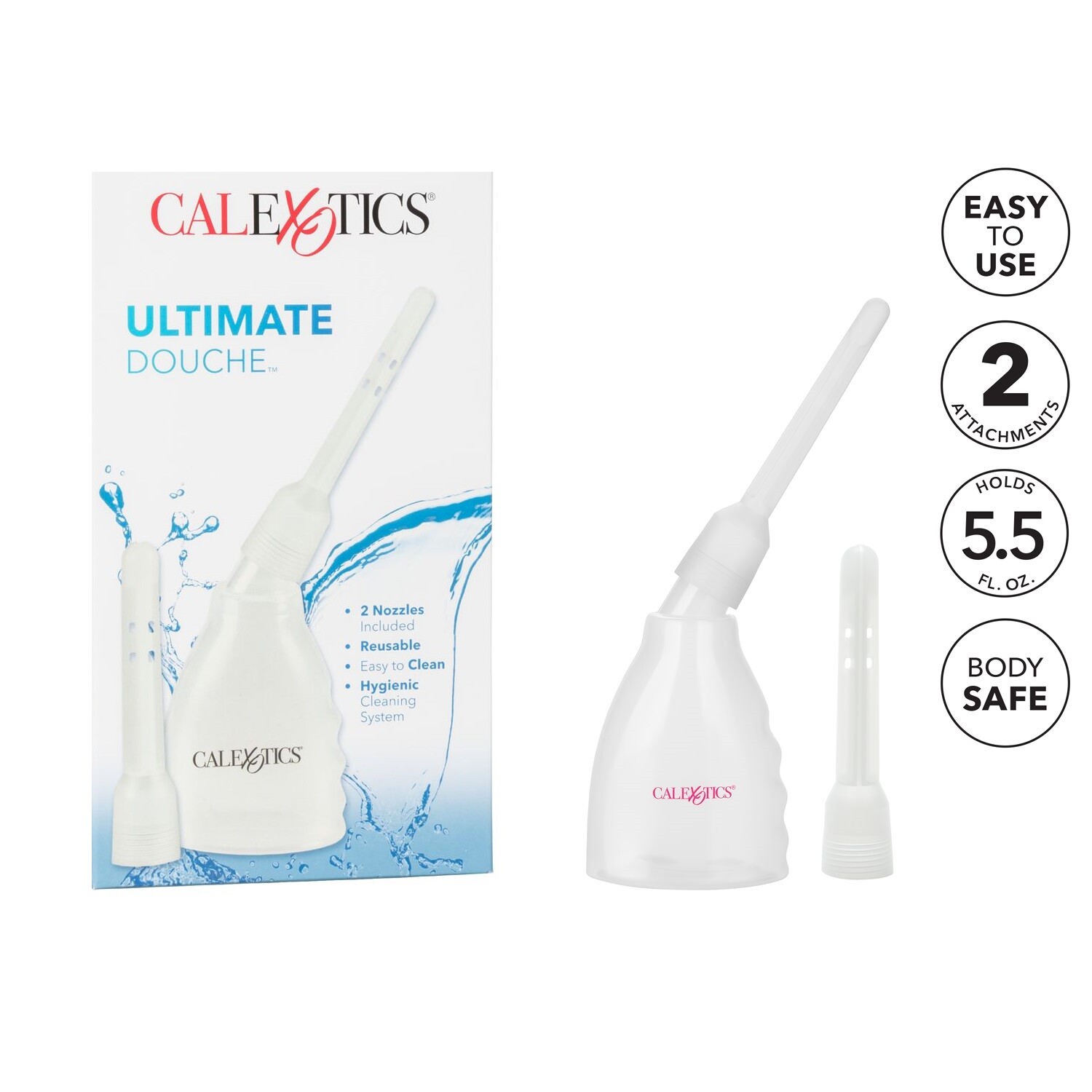 Ultimate Douche Vaginal or Anal Enema Reusable Unisex Cleanse Ass Prep ...