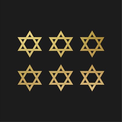 Small Star of David Shield Magen Judaism Window Vinyl Decals stickers ...