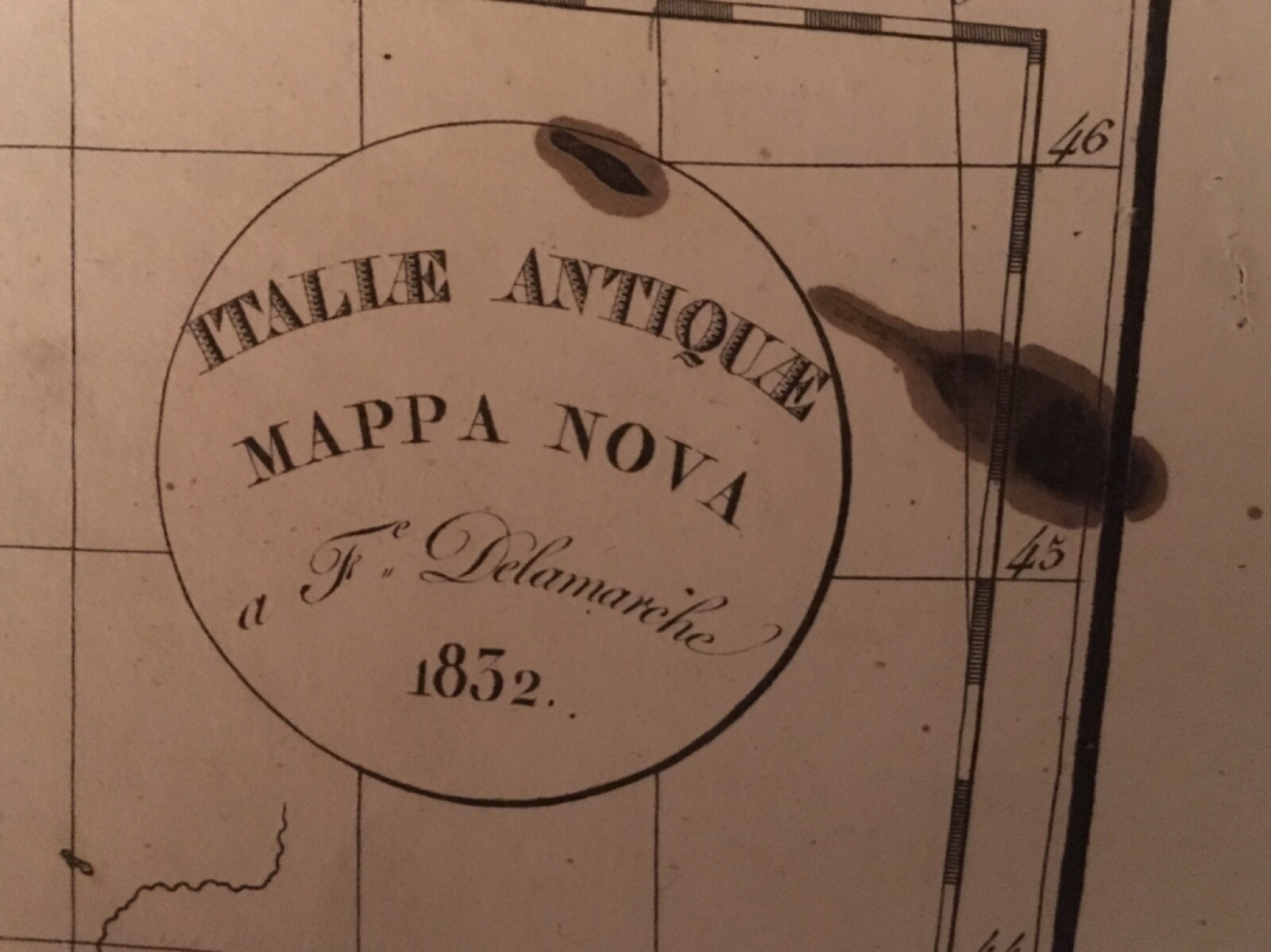 Italie Antiquæ, Ancient Italy, 1833 Copperplate Engraved Map | eBay