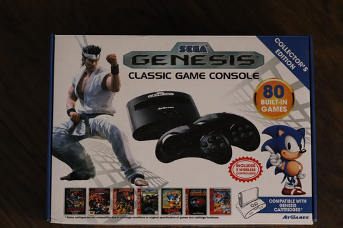 AtGames Sega Genesis Classic Mini Game Console w/ 80 Built-In Games ...