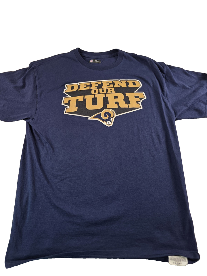 Team Apparel Los Angeles Rams Mens Large " Defend Our Turf " T-Shirt | eBay