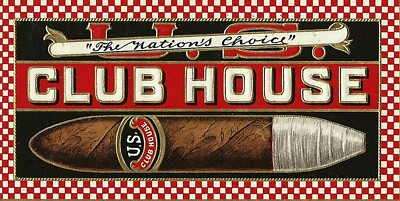 Vintage Club House Cigar Label Reproduction Metal Sign FREE SHIPPING | eBay