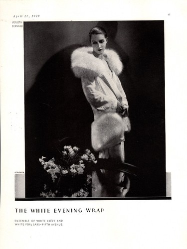 1929 Original Augusta Bernard, Patou Fashion ads by Steichen from Vogue ...