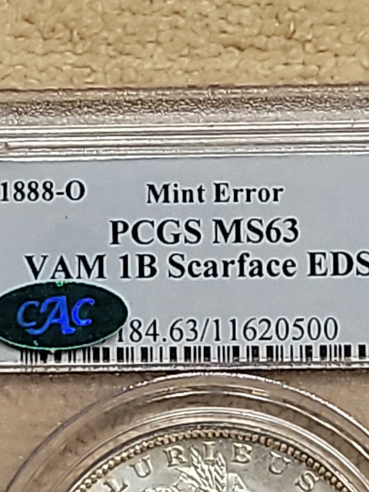 VERY RARE Error MS63 1888-O Morgan Silver Dollar - VAM 1B Scarface Top ...