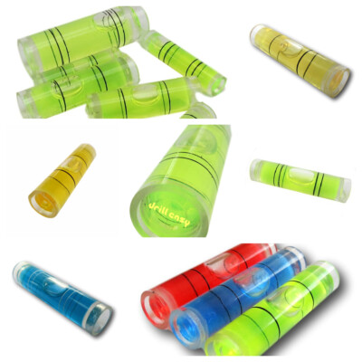 Tube Round Plastic Level Bubble Mini Spirit Levelling Building Kitchens ...