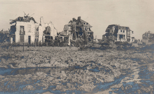 RPPC WWI Flanders Battlefield Destroyed Homes German Real Photo ...