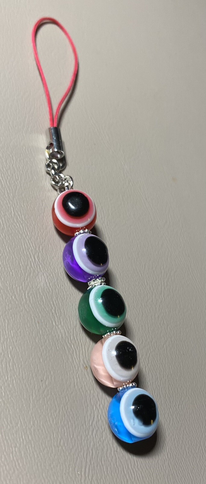 EVIL EYE Cell Phone Charm Strap Dangle Accessory Beaded Lanyard ...