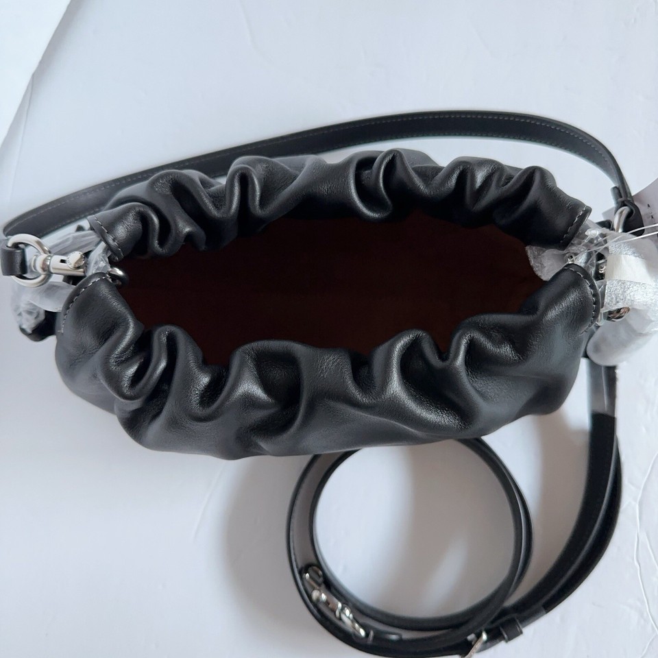 NWT Coach Faye Shoulder Bag With Ruching In Black CV529 | eBay