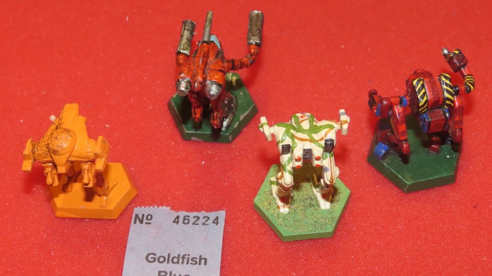 Battletech Mechwarrior Painted Plastic Figures x4 FASA Mech Miniatures ...