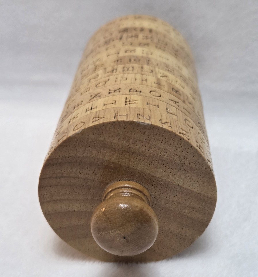 Wooden Secret Decoder Cypher Wheel Puzzle 6" | eBay