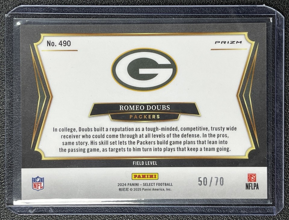ROMEO DOUBS 2024 PANINI SELECT #490 FIELD DRAGON SCALE PRIZM 50/70 ...