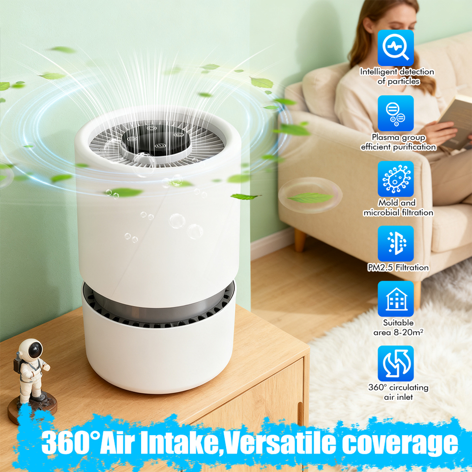 Home HEPA Air Purifier Large Room Air Cleaner for Allergies Smoke Mold ...