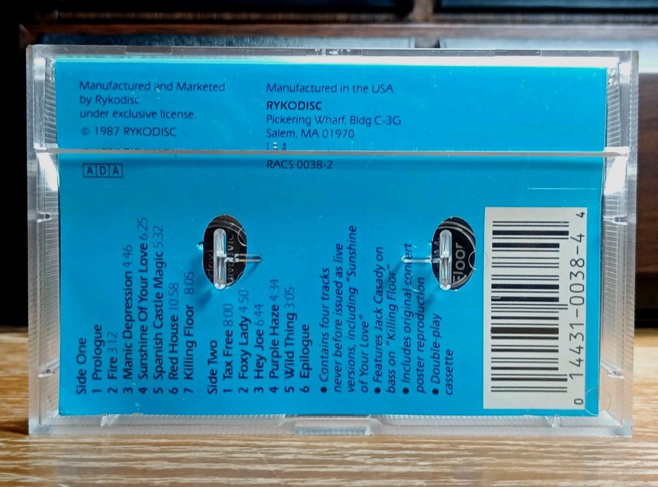Jimi Hendrix – Live at Winterland (First Cassette Release, 1987 ...