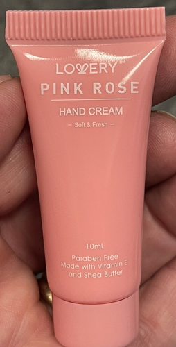 Lovery Pink Rose Hand Cream Deluxe Sample Size .33oz, 10ml Each New w/o ...