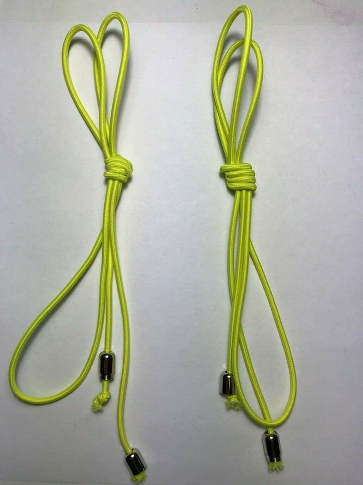 2 Pair Easy No Tie Tieless Elastic Lock Laces Shoe Laces Strings for ...