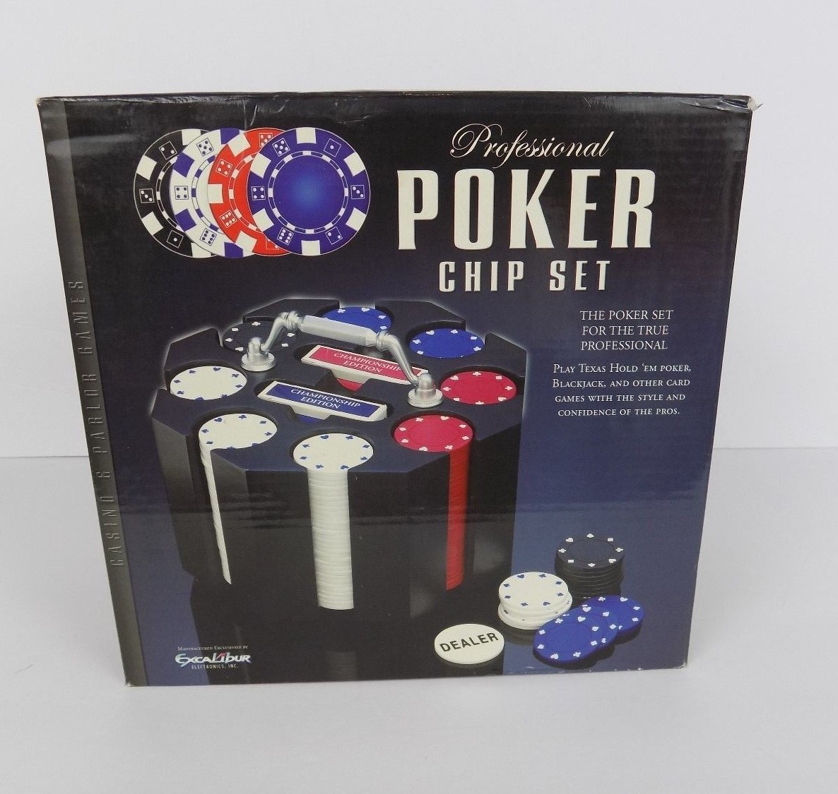 BRAND NEW EXCALIBUR PROFESSIONAL POKER CHIPS SET 240 | eBay