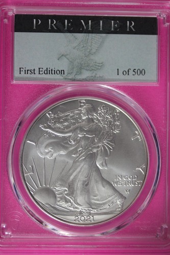 2021 (S) T2 MS 70 Silver American Eagle PCGS Premier First Edition ...