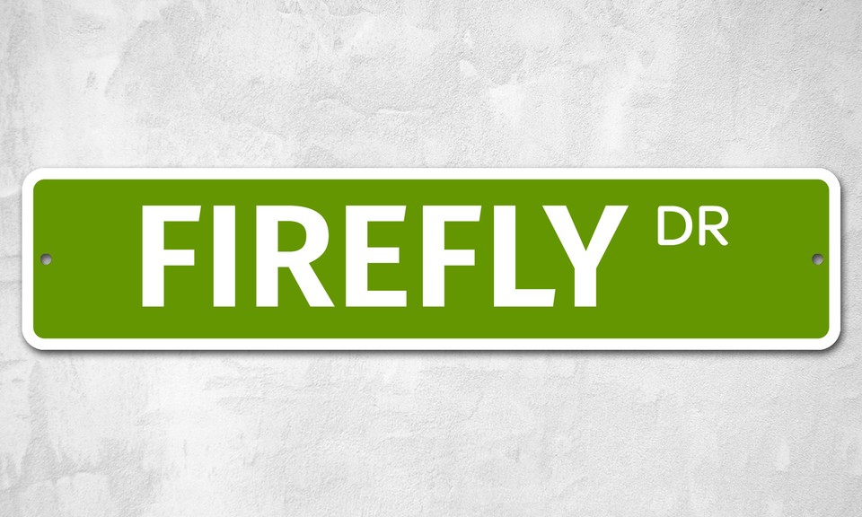5991 SS Firefly 4" x 18" Novelty Street Sign Aluminum | eBay