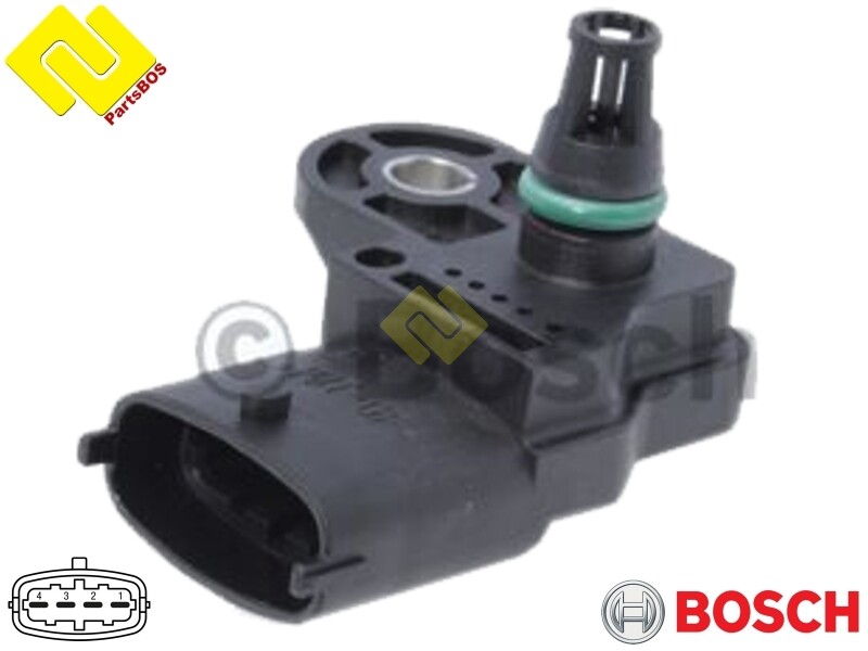 BOSCH 0281006171 ,026123001U INTAKE MANIFOLD PRESSURE SENSOR MAP ...