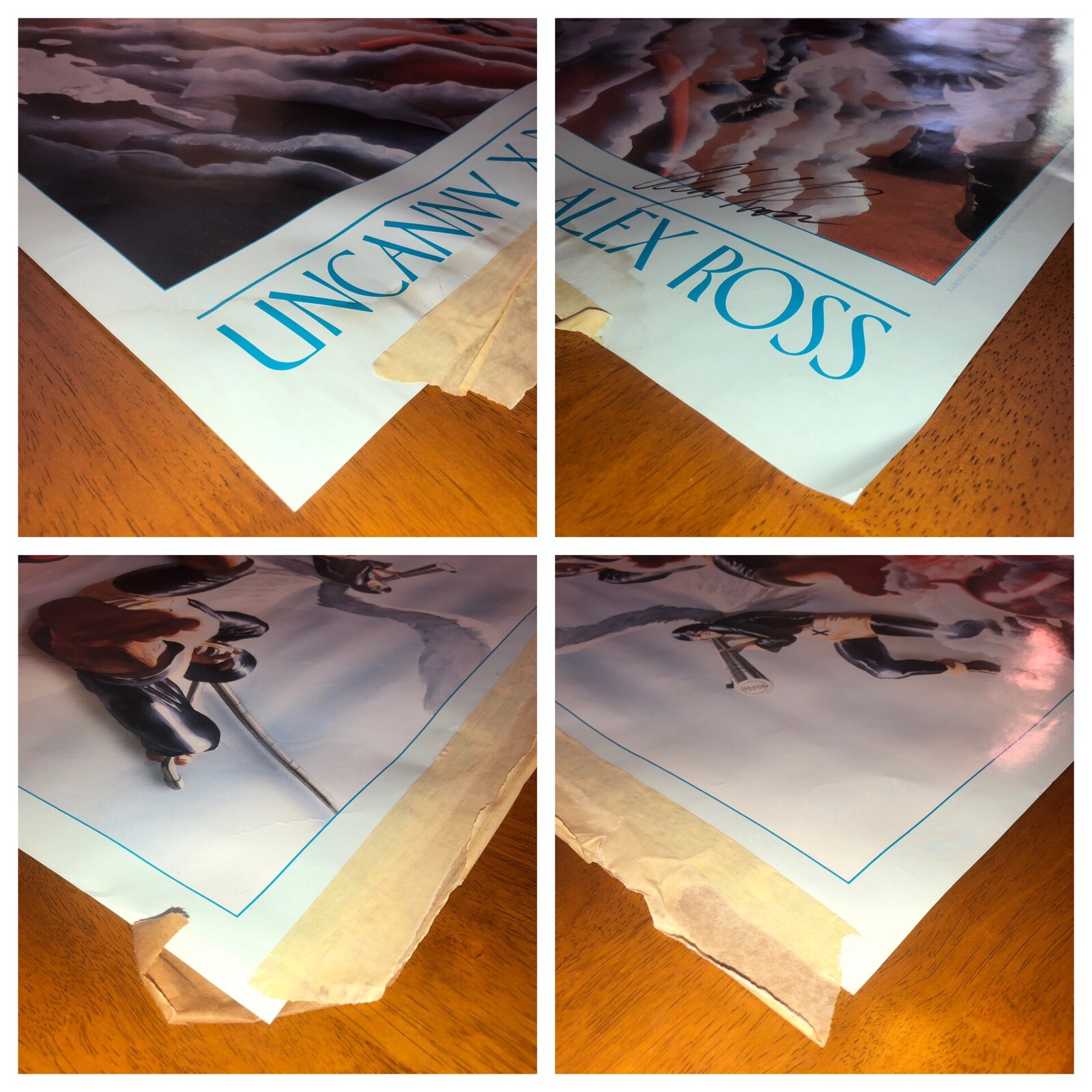 UNCANNY X-MEN #1 Alex Ross SIGNED Poster Art 22"x34" Marvel Limited ...