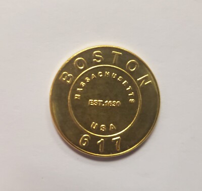 1 Boston 617 coin token souvenir Boston coin rings in my store too | eBay