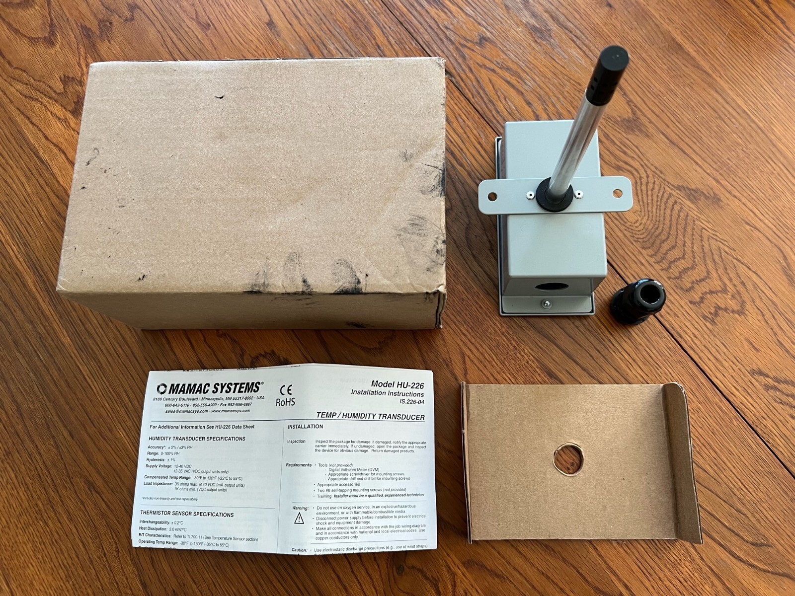 Mamac Systems HU-226-3-MA-12 Humidity & Temp sensor | eBay