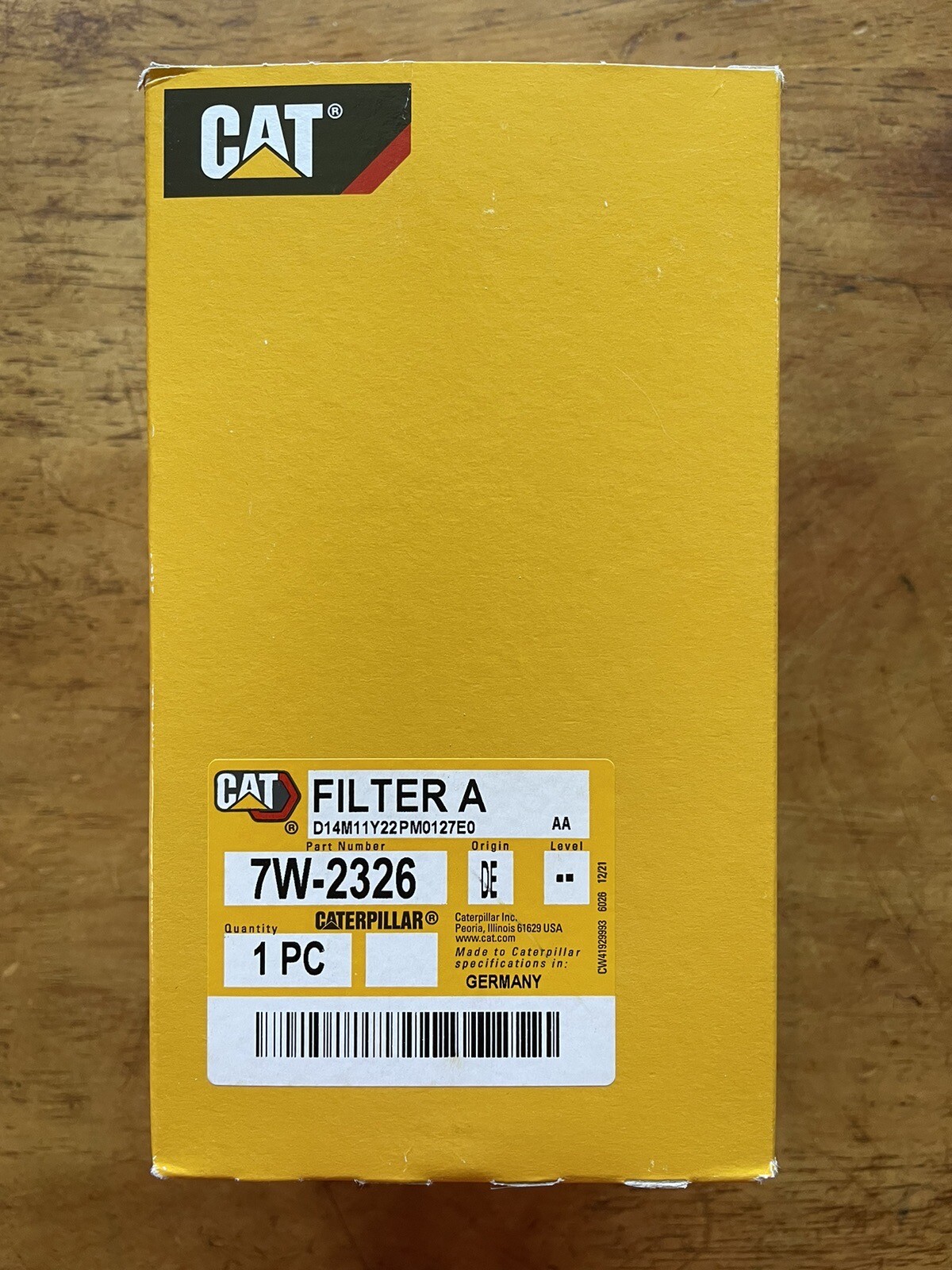 CATERPILLAR 7W-2326 - cross reference oil filters | oilfilter ...