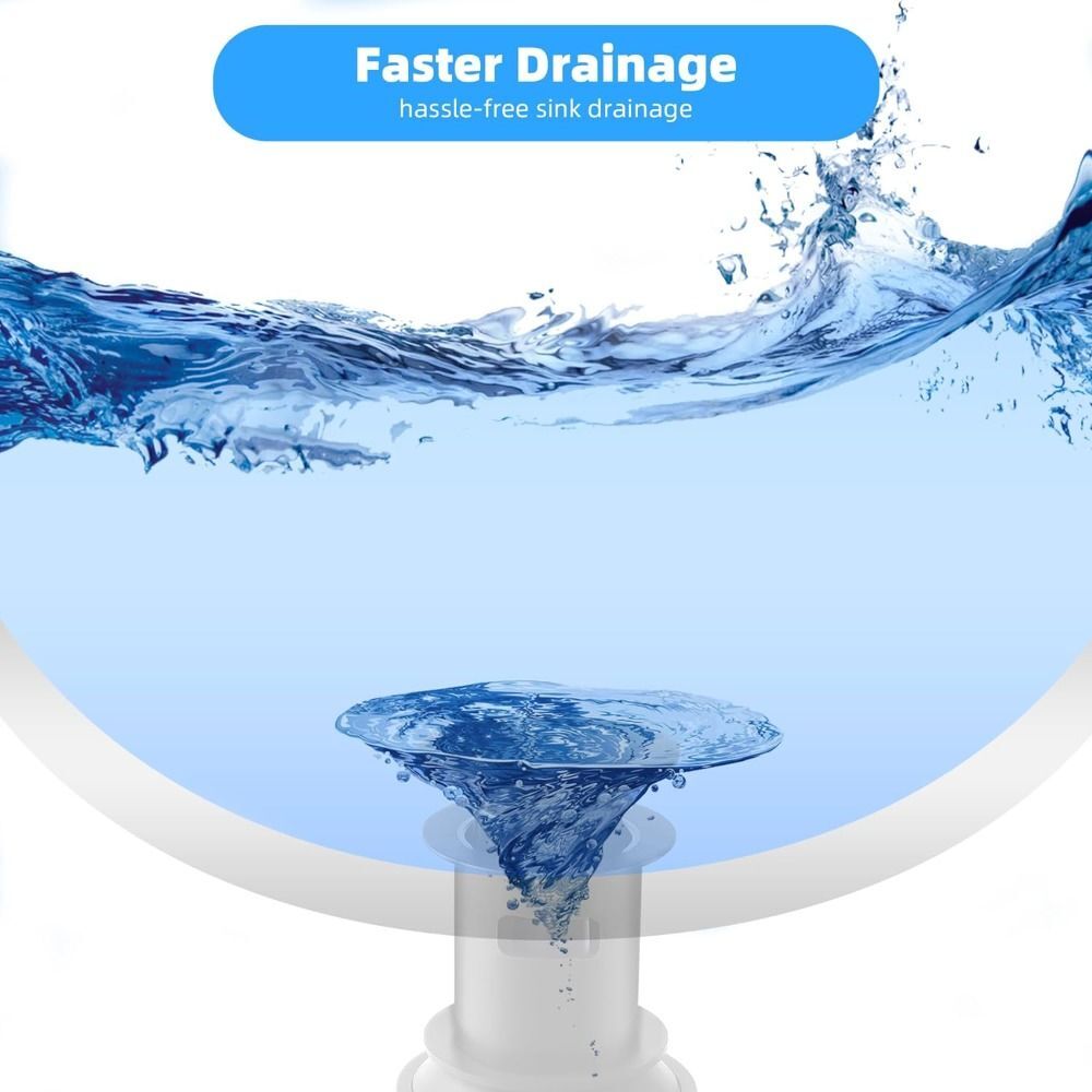 1/2Pcs Plastic Bathroom Sink Drain Cylindrical Drainage Components ...