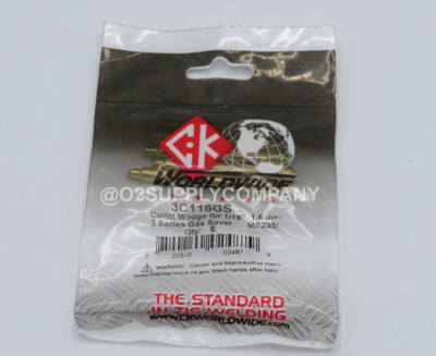 CK Worldwide 3C116GS Collet Wedge for 1/16" 1.6mm 3 Series Gas Saver (5 ...