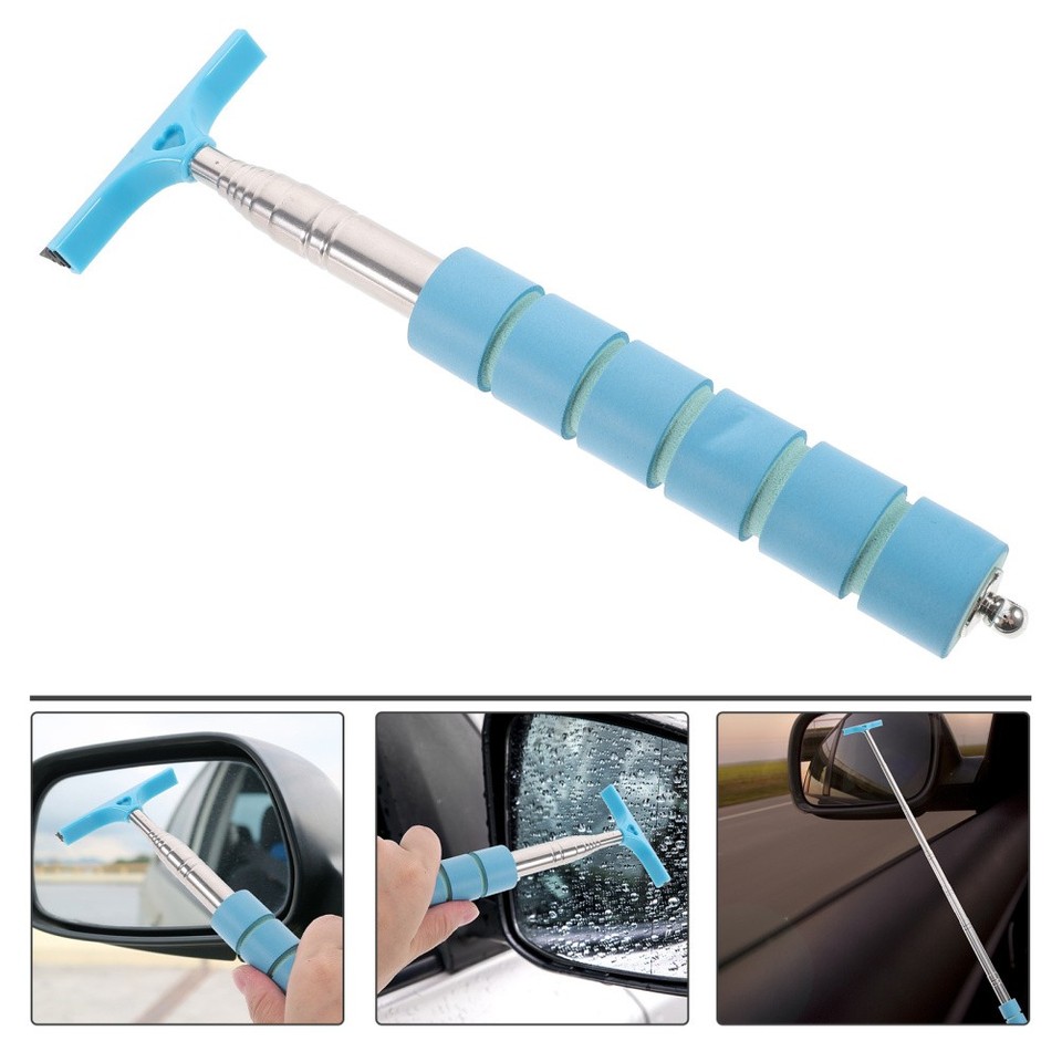 Telescopic Car Squeegee Wiper Side View Mirror Adjustable Rearview ...