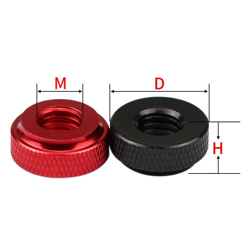 M5 M6 M8 M10 Aluminum Knurled Thumb Nut Through Hole Hand Step Nuts ...