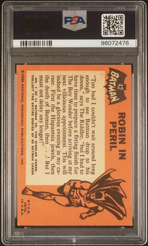 1966 TOPPS BATMAN #42 ROBIN IN PERIL PSA 4 | eBay