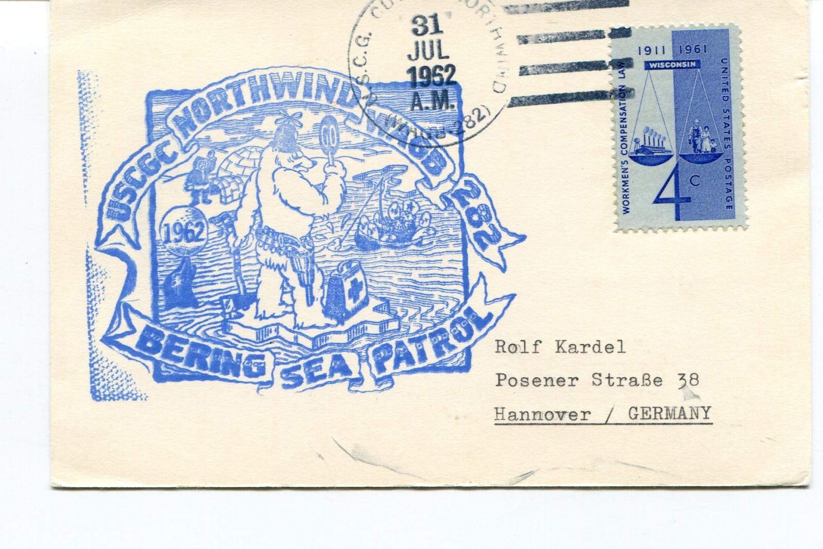 1962 USCGC Northwind WAGB-282 Bering Sea Patrol Polar Antarctic Cover ...