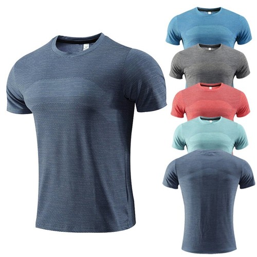 Men's short sleeved sports T-shirt, quick drying clothes, summer ...