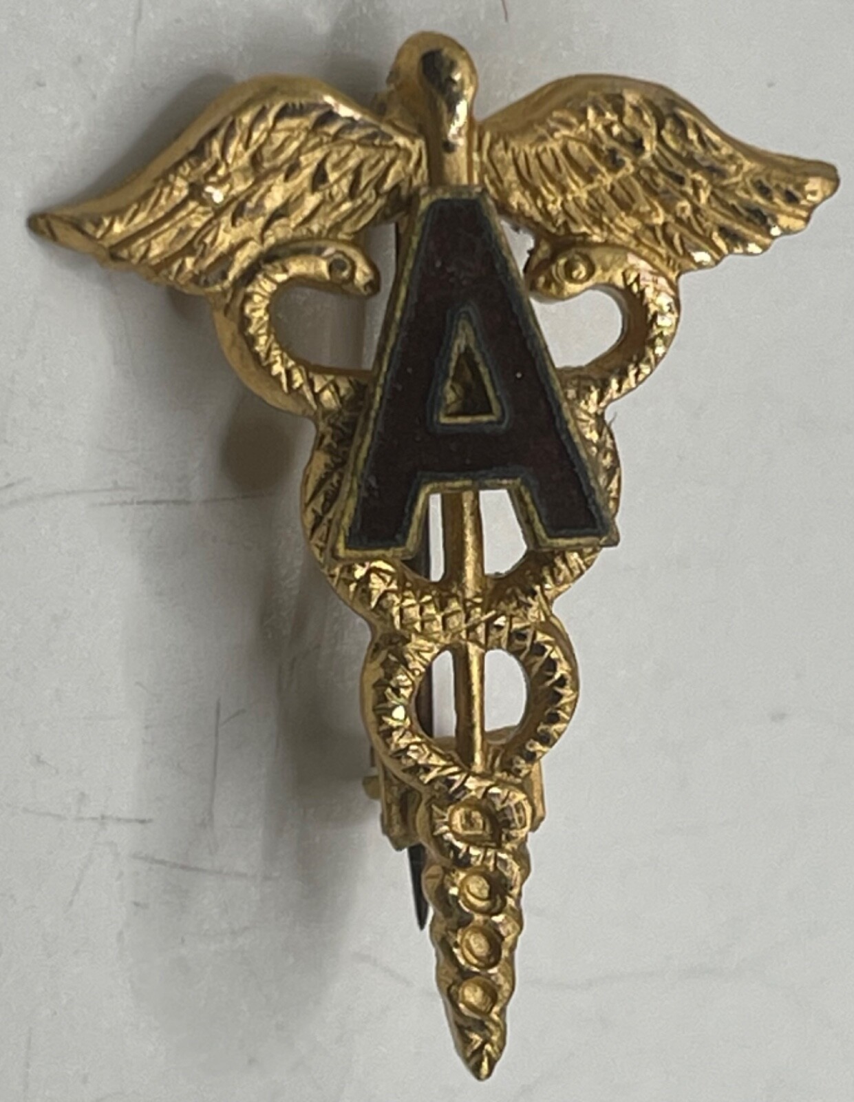 RARE 1920 US ARMY MEDICAL ADMINISTRATIVE CORPS INSIGNIA SHORT WING ...