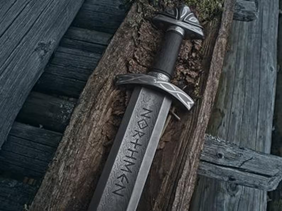 Handmade King Ragnar Lothbrok Viking Sword Handcrafted Authentic Norse ...