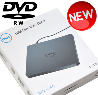 EXTERNES USB DVD-RW DVD BRENNER LAUFWERK CD-RW DVD-ROM DELL DW316 ...
