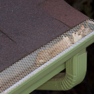 5Inch*50Ft Aluminum Gutter Guard Mesh with Gloves Filter Net Cover ...