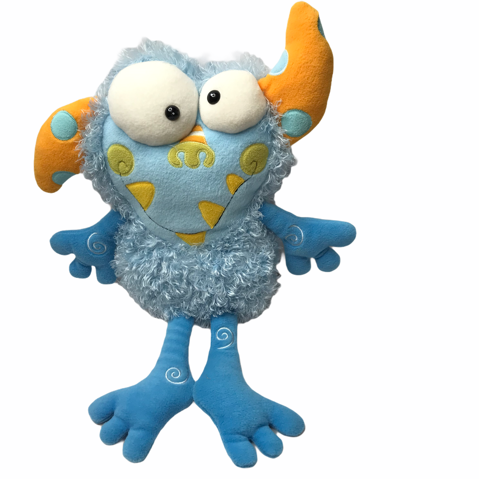 Manhattan Toy Company Plush Monster Soft Toy Fluffy, Furry Blue, 16 ...