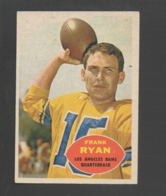 1960 Topps Football Card #62 Frank Ryan-Los Angeles Rams Ex Card | eBay