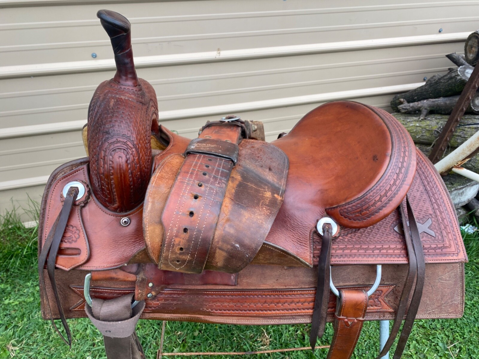 Used 16.5" Rodney Carter Western cutting saddle custom made USA | eBay