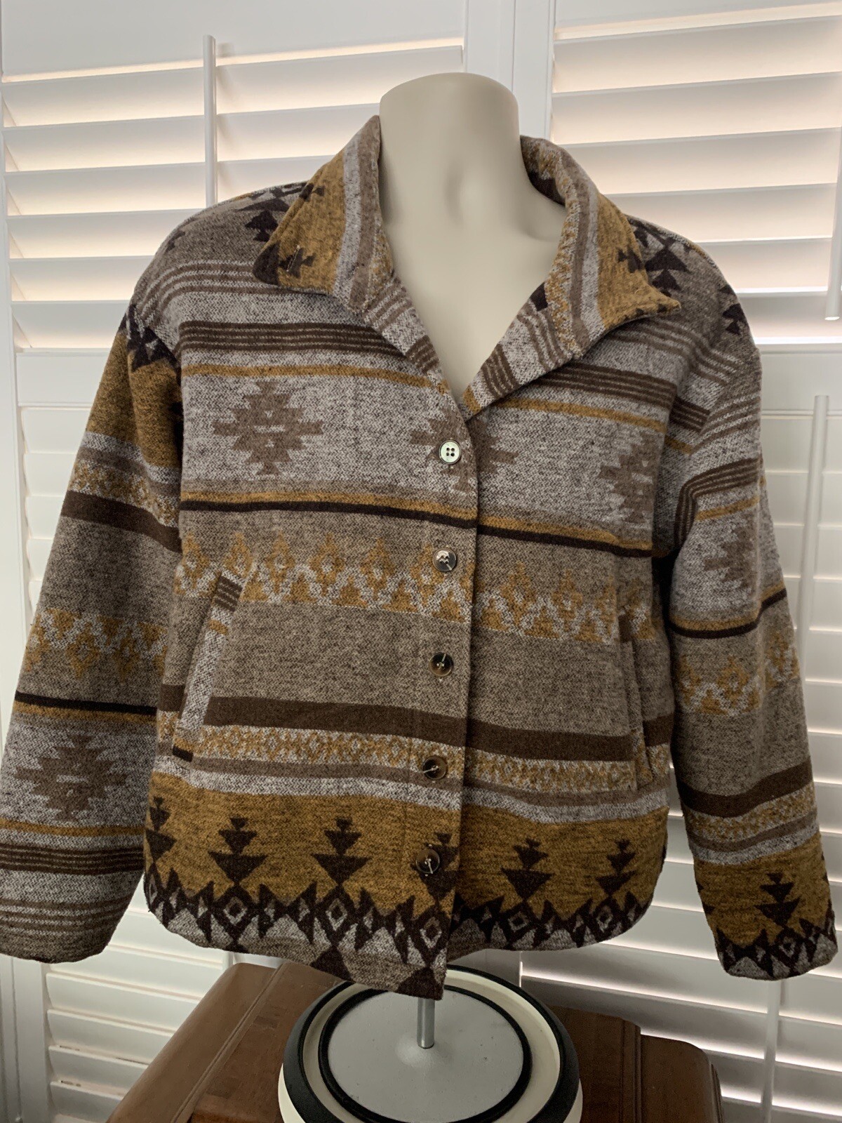 Aztec Western Native American Jacket Women's M - Gem