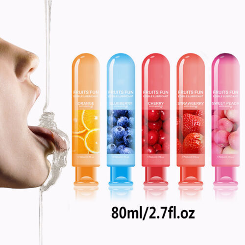 Edible Sex-Lube Lubricant Fruit Flavor Gel Mild Oral Sexual Massage Oil ...
