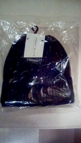 *SEALED 2-PACK* PERRY ELLIS BEANIES KNIT CAP STOCKING HAT ADULT SOLID ...